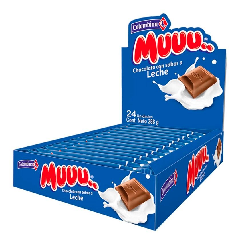 Chocolatina Muuu Leche x 24 uds. - Distribuidora Dicoha | Bogotá Colombia