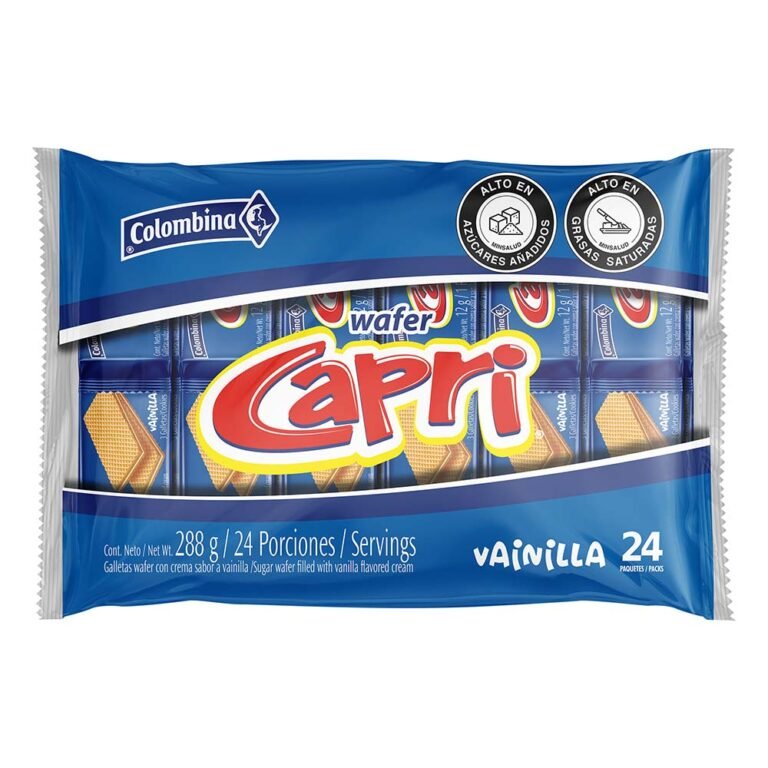 Galleta Wafer CAPRI vainilla x24 unds x 288g - Distribuidora Dicoha ...