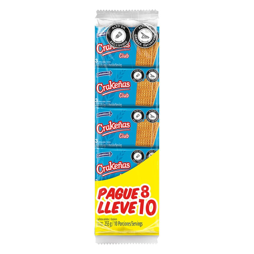 Crakeñas Club X 10 uds P.24 - Distribuidora Dicoha | Bogotá Colombia