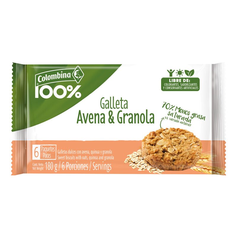 Galleta Avena y Granola x 6 unds .P.12 - Distribuidora Dicoha | Bogotá ...