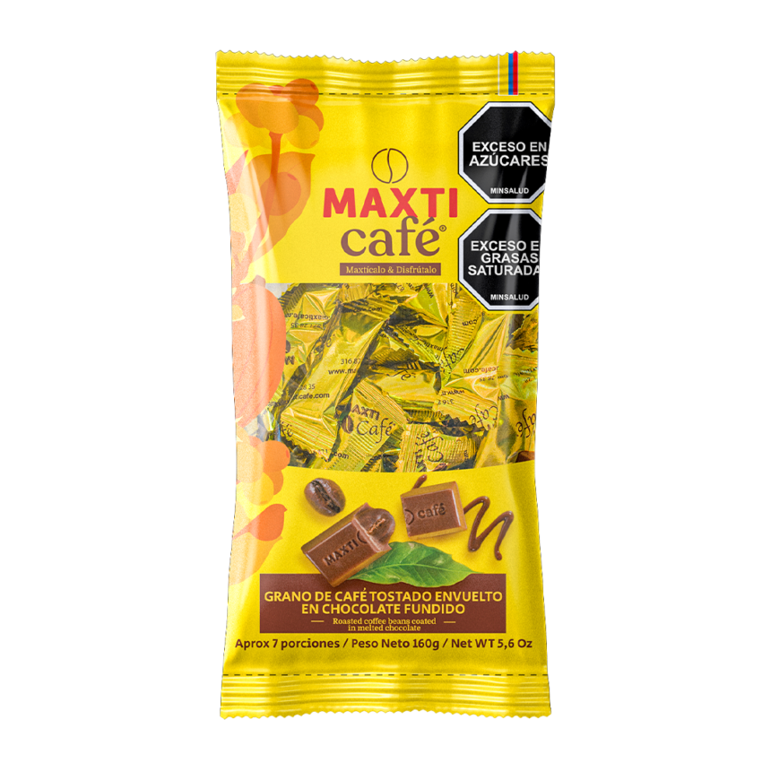 Maxti Café x100 unds /Pepa de café con chocolate x 160GR ...
