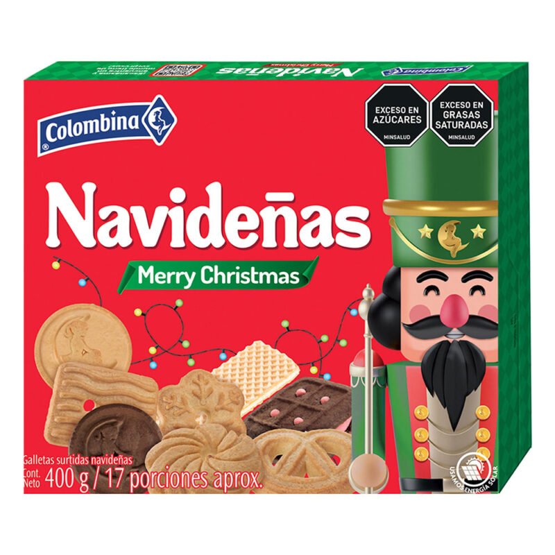 Galleta COLOMBINA navideña x 400g - Distribuidora Dicoha | Bogotá Colombia