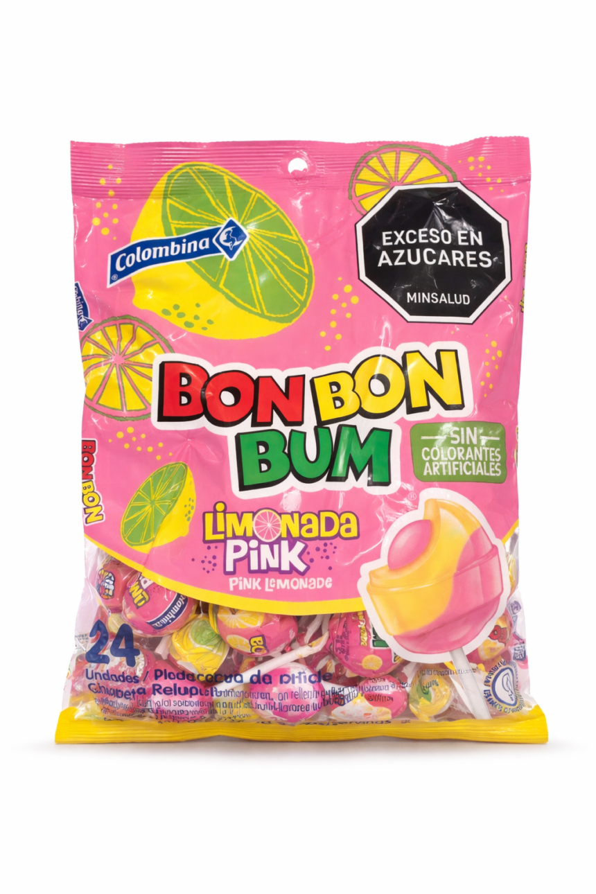 Bon Bon Bum Limonada Pink P.15 X 24unds - Distribuidora Dicoha | Bogotá ...